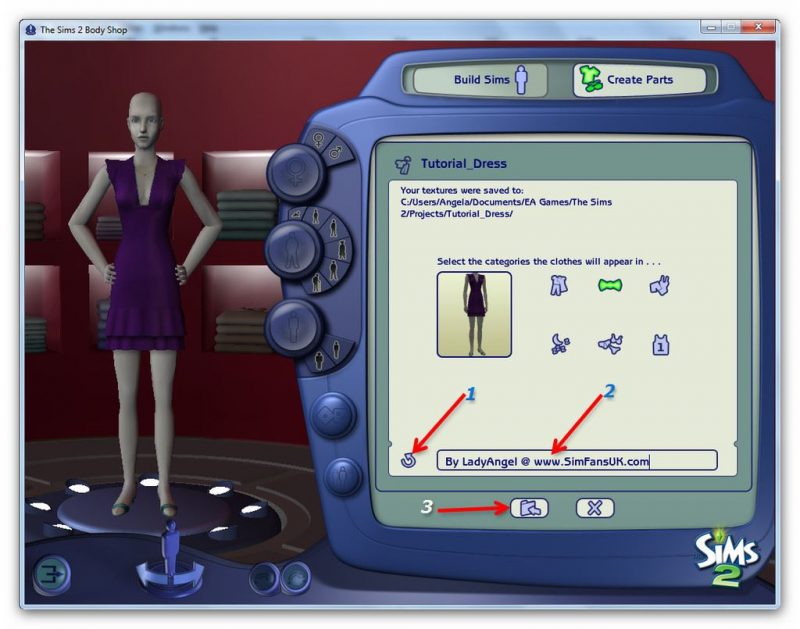 Sims 2 - Recolouring Clothes Using Gimp | Sim Fans UK